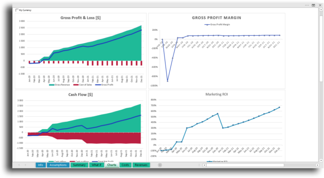 E-commerce Financial Statement - Get your efficient Excel Dashboards