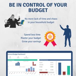 Personal Budget Spreadsheet - Expense Tracker | LuxTemplates