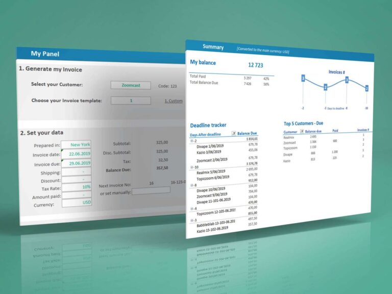 Excel Invoice Generator - Tracker- Dashboard | LuxTemplates Excel Invoice Generator - Tracker- Dashboard | LuxTemplates