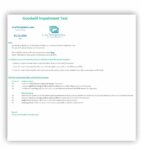 Goodwill Impairment Test - Excel Spreadsheet | LuxTemplates