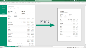 Excel Payroll Calculator with Pay Stubs (Weekly & Monthly)