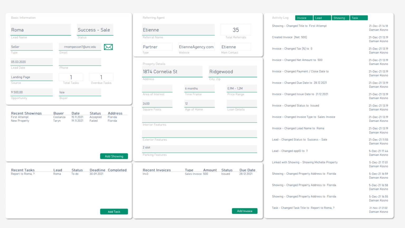 Free Real Estate CRM - Excel Spreadsheet from LuxTemplates