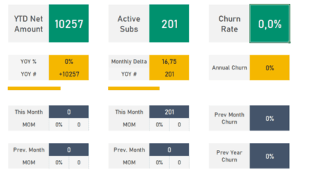 Excel Subscription Management — High-End Spreadsheet